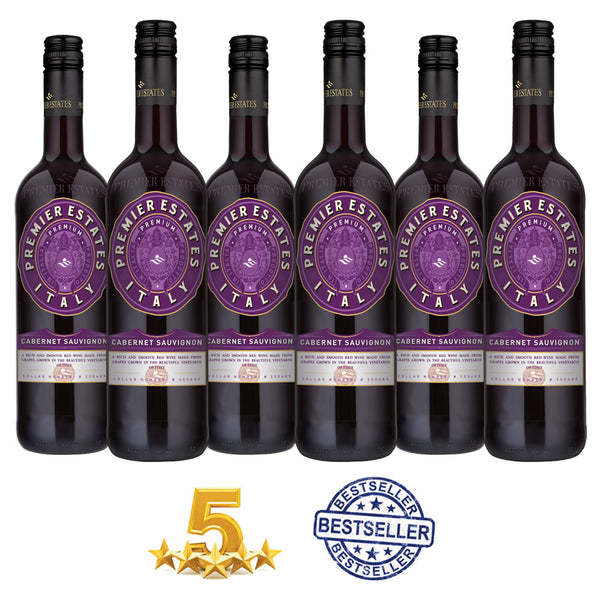 Italian Cabernet Sauvignon Red Wine - Case of 6 with Free UK Delivery ...